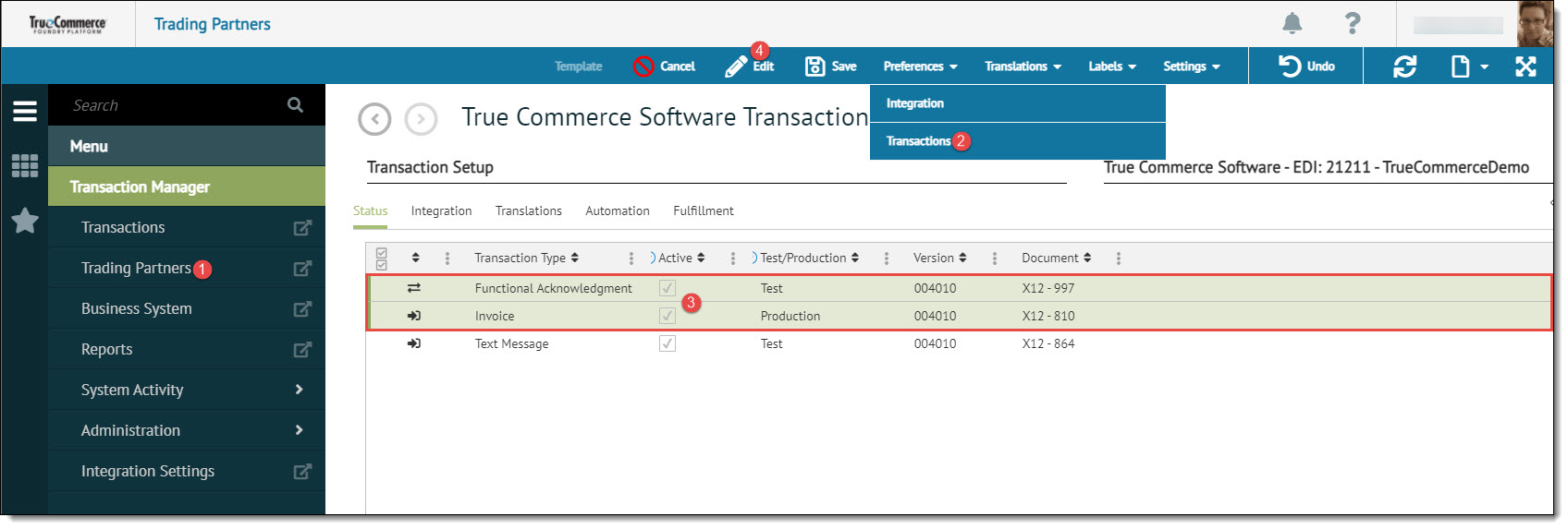 Change Multiple Transaction Types